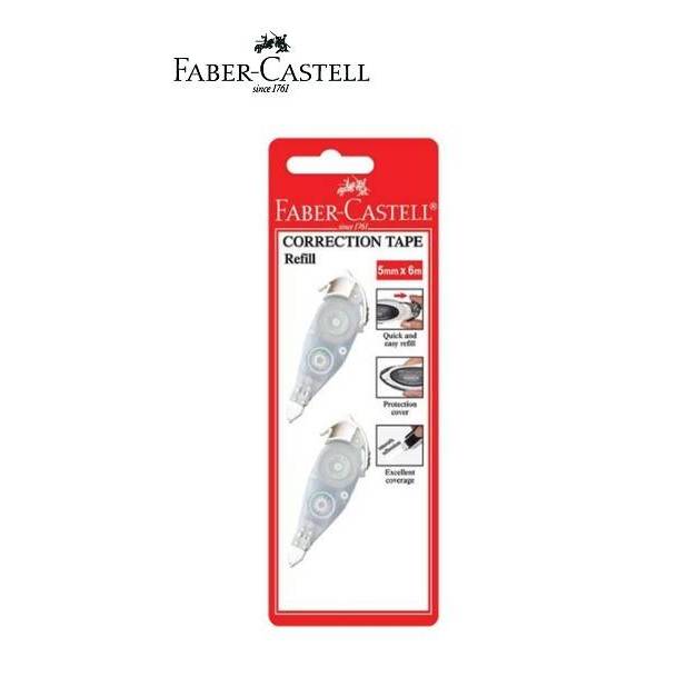 Faber Castell Correction Tape Refill 2in1 (5mmx6m) | Shopee Malaysia