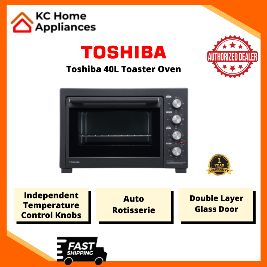 Toshiba 40L Toaster Oven | 1650-1800W | Auto Rotisserie | Multi Cooking ...