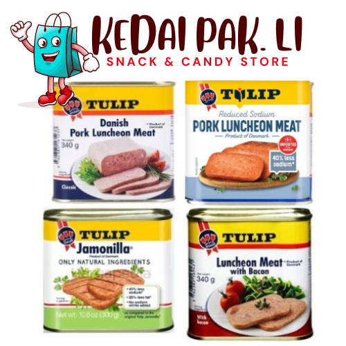 [KPL] Tulip Pork Luncheon Meat 340g (Tulip牛餐肉）(Meat/Bacon/Lee-Sodium ...