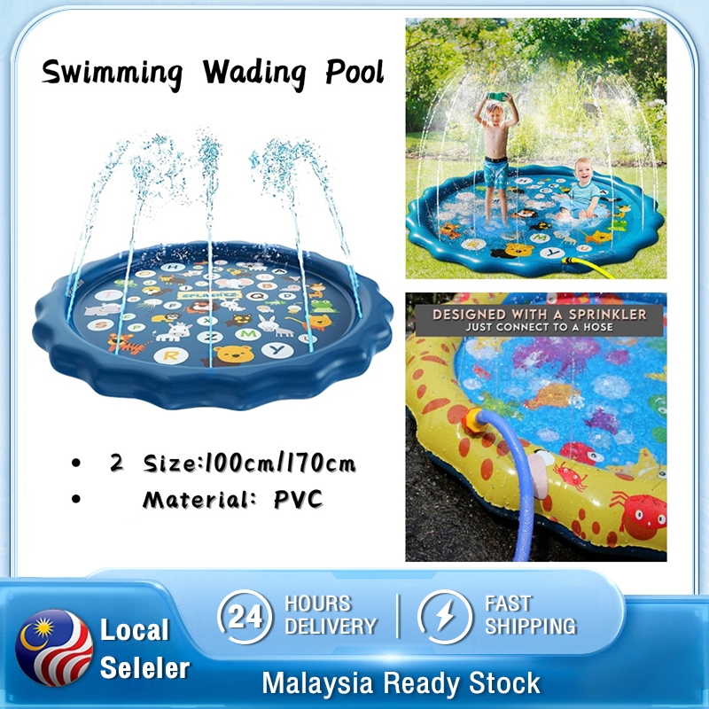 🚀COD🚀Bossku Kolam Mandi Budak Kolam Air Pancut Mandi Budak Outdoor ...
