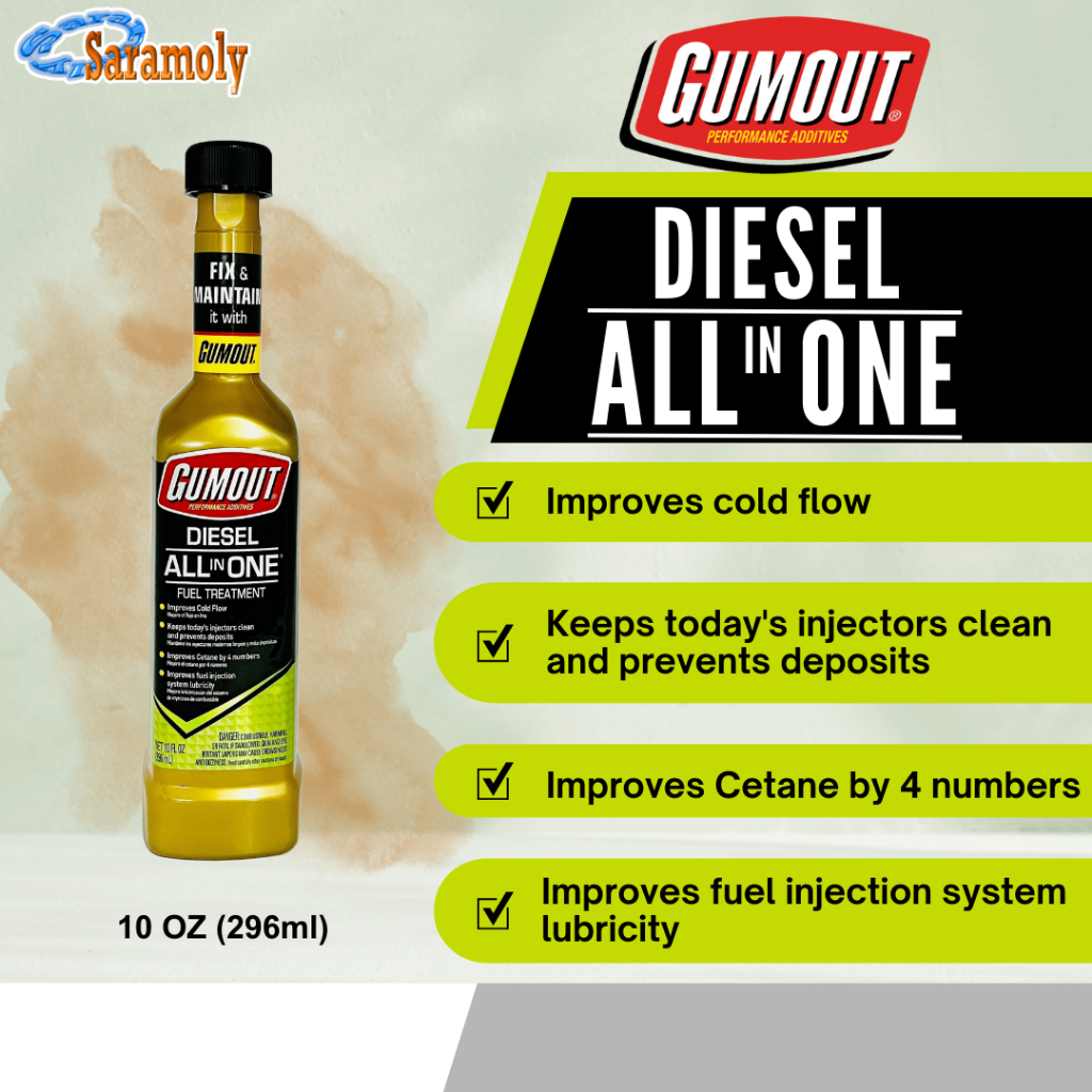 GUMOUT DIESEL ALL IN ONE FUEL TREATMENT 10 FL OZ / 296 ML | Shopee Malaysia