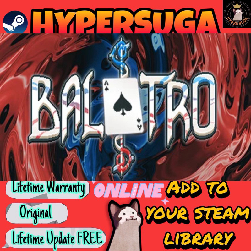 Balatro STEAM | PC Original Game Account (ONLINE & OFFLINE) | Shopee ...
