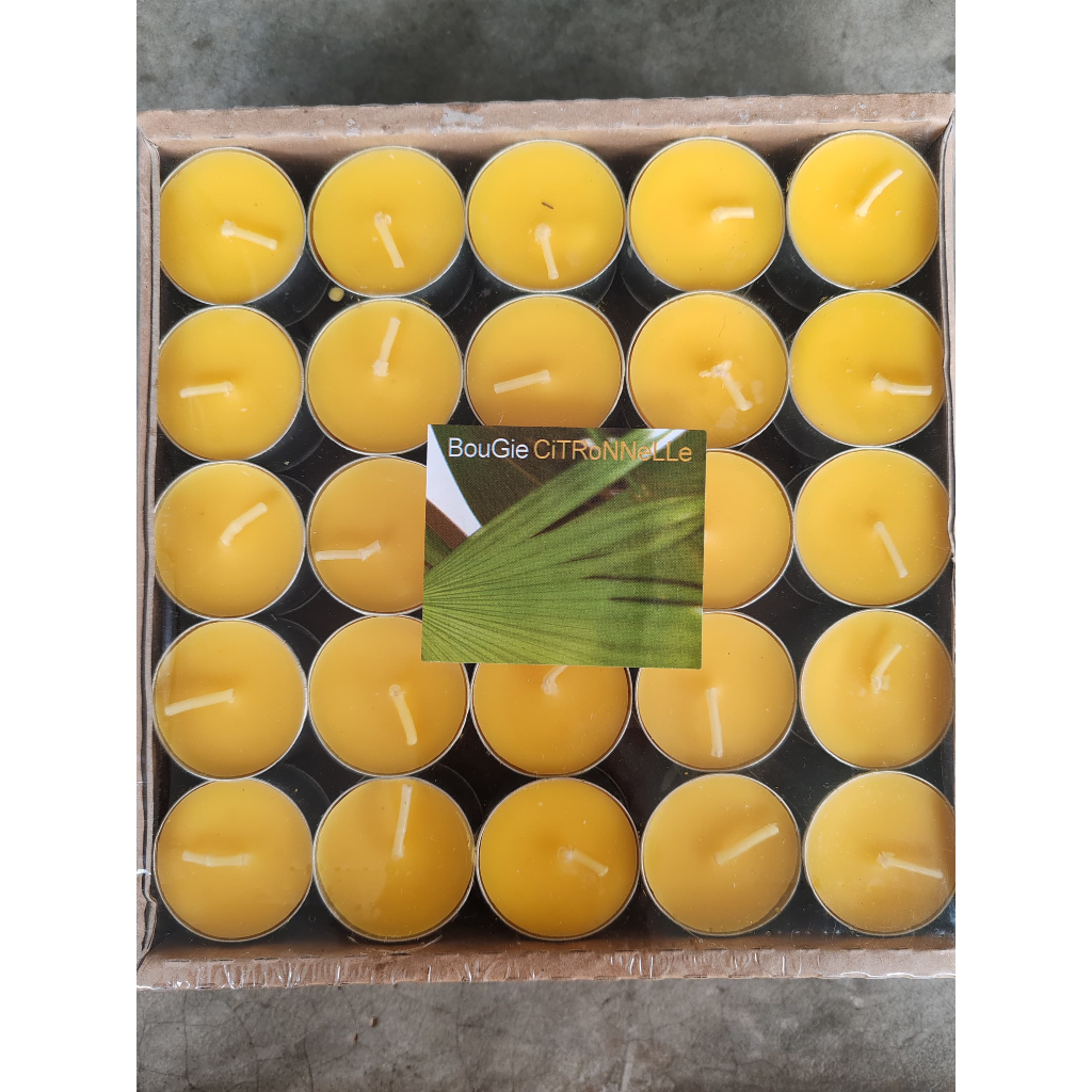 Insect Repellent Citronella Scented Tealight Candle 50pcs 8 Hours+ ...