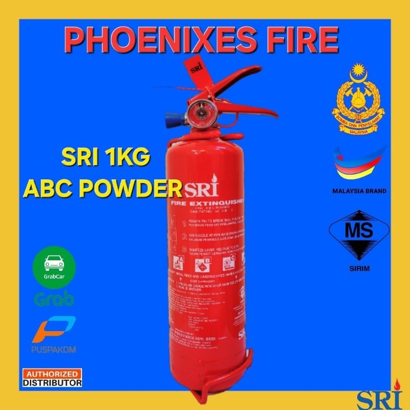 SRI 1KG ABC POWDER FIRE EXTINGUISHER | Shopee Malaysia