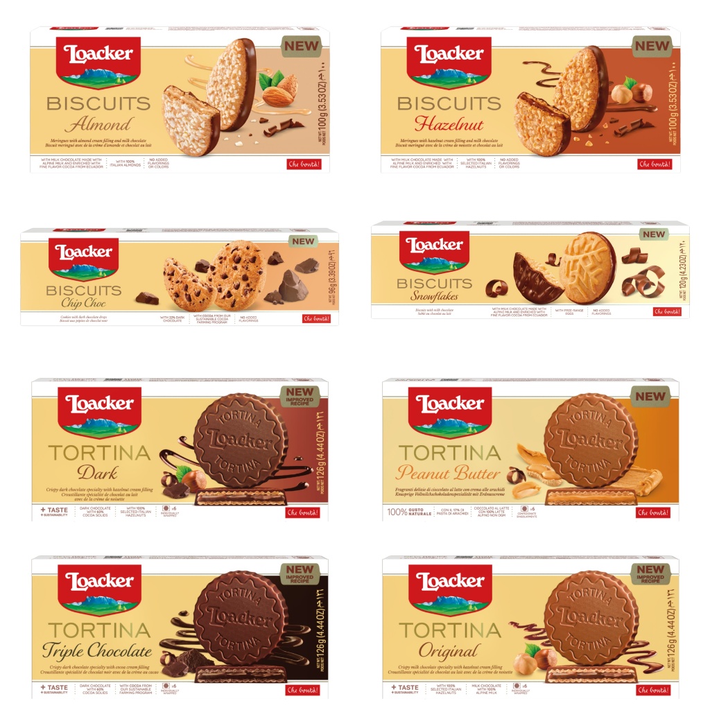 Loacker Biscuits / Tortina from Italy [ Dark / Triple / Peanut ...