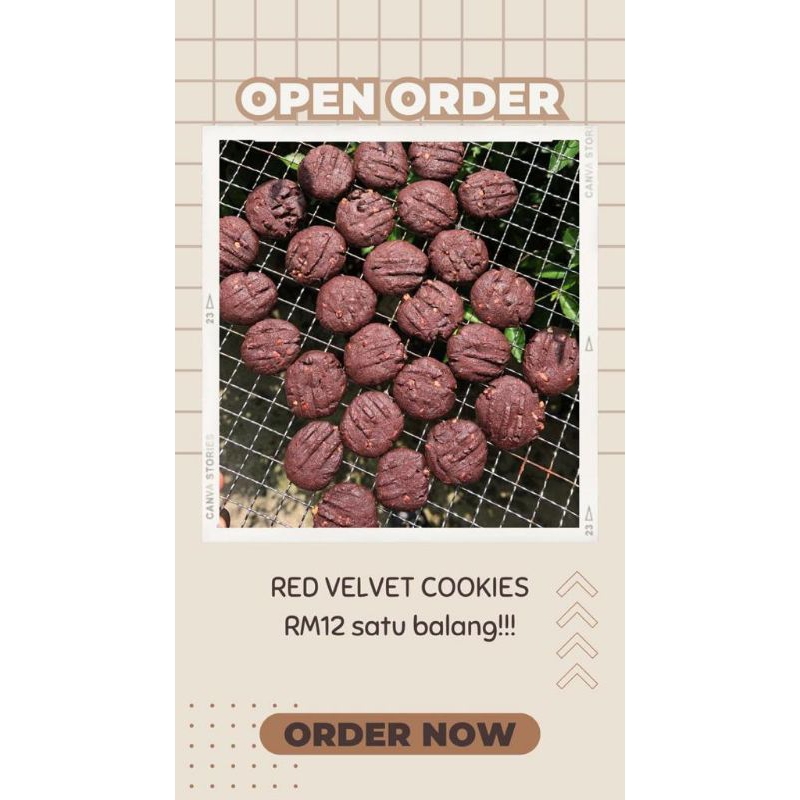 PROMOSI RED VELVET COOKIES RANGUP | Shopee Malaysia