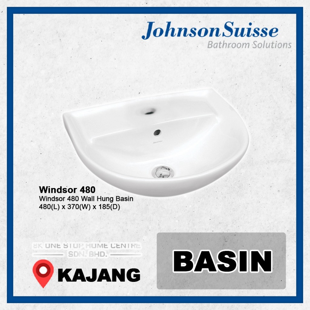Johnson Suisse Windsor 480 Wall Hung Basin Set - WBSAWR201WW | Shopee ...