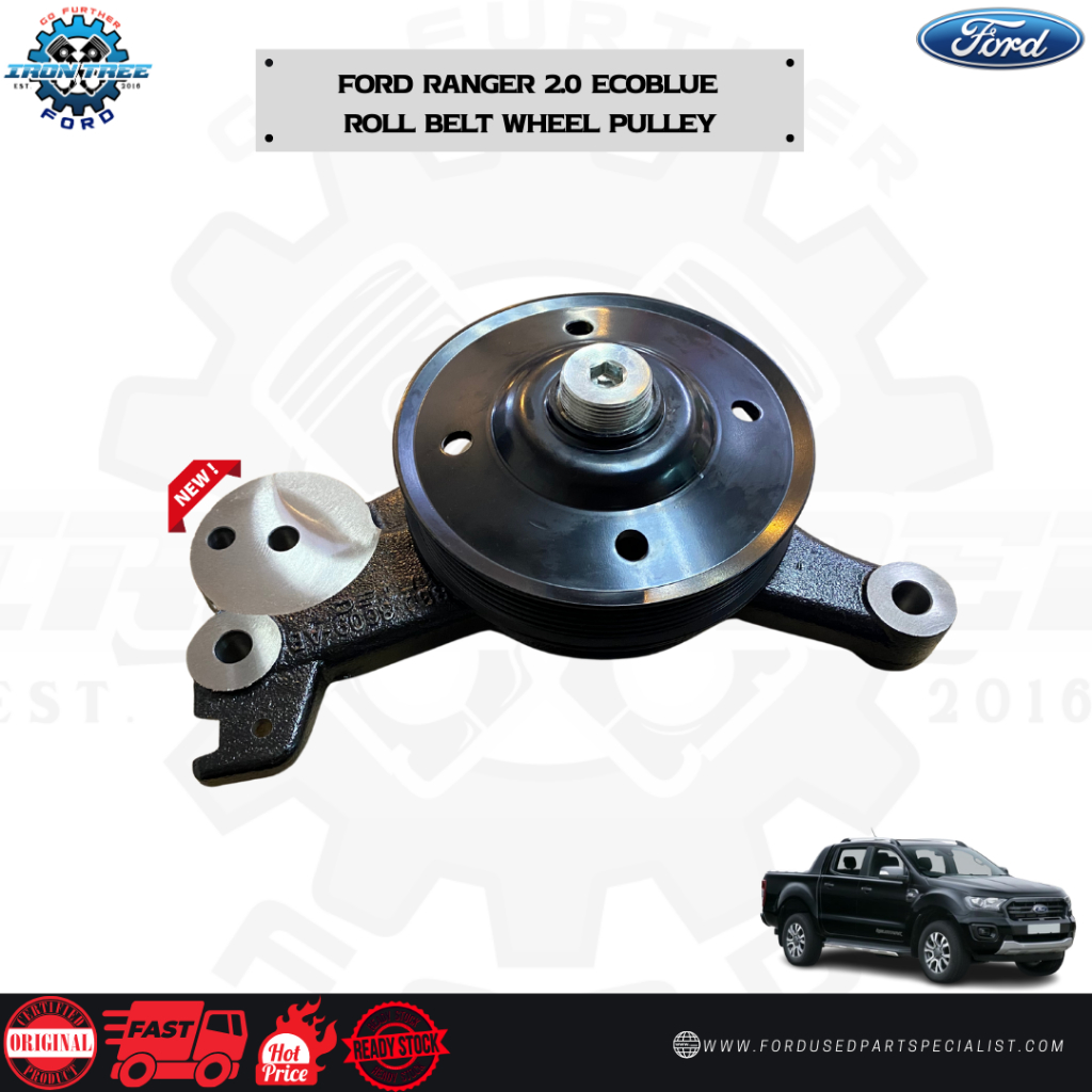 Ford Ranger T8 2.0L Ecoblue Roll Belt Wheel Pulley 100% New / JB3Q-8609 ...
