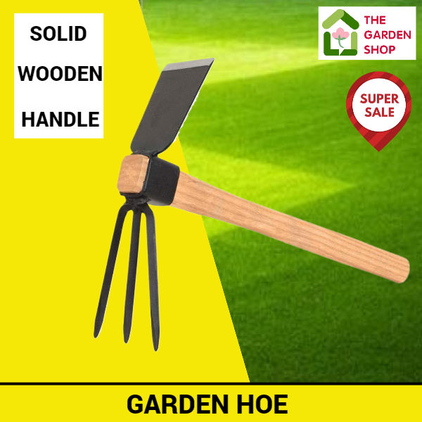 2 Way Cangkul Kayu Mini Hoe Cangkul Hulu Kayu CANGKUL MINI Hoe with ...