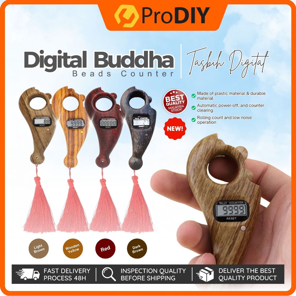 LCD Digital Electronic Beads Counter Islamic Tasbih Zikir Digital ...