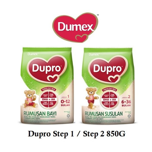 Dumex Dupro Step 1 / Step 2 850g | Shopee Malaysia