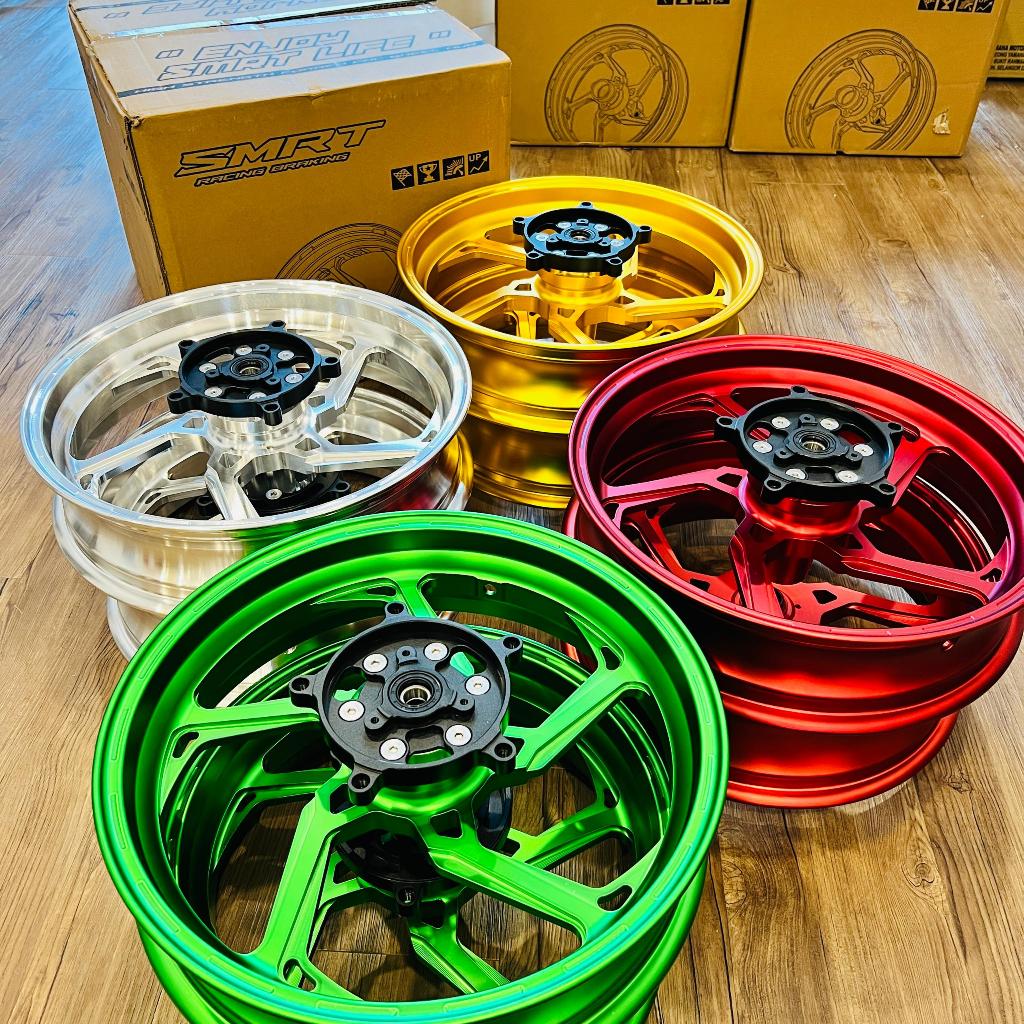 SMRT CNC Sport Rim Set Yamaha Xmax V1 V2 X-Max 250 300 Rims Gold Silver ...