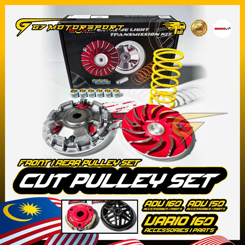 CVT Pulley Kit Set for ADV 150/160/VARIO 160 (F&R)/ Extreme Light Power ...