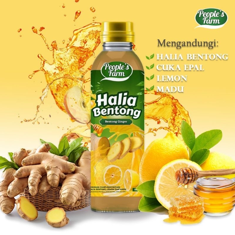 PEOPLE'S FARM HALIA BENTONG 500ML (TANPA GULA) | Shopee Malaysia