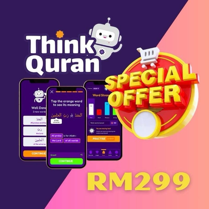 Think Quran Plus+ || Apps Mudah Ingat Quran || | Shopee Malaysia