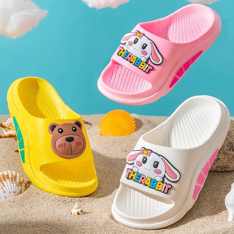 KL STOCK Kid Slipper Cute Children Selipar Anti-slip Boy Girl Soft ...