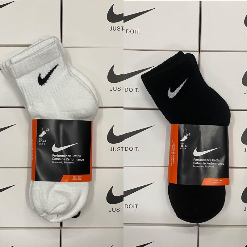 stokin nike tebal hitam putih | Shopee Malaysia