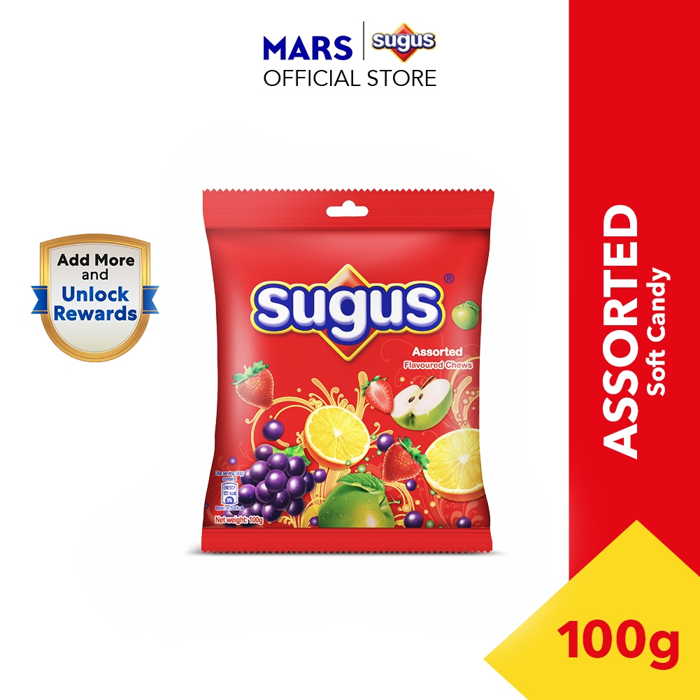 Sugus Assorted Pouch Share Bag 100g Chewy Candy / Fruity / Snacks ...