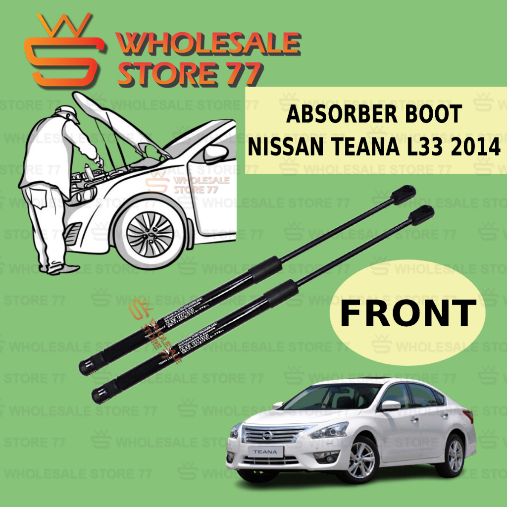 WARRANTY | NISSAN TEANA L33 2014 Front Bonnet Absorber Strut Tailgate Penyerap HOOD GAS SPRING ...