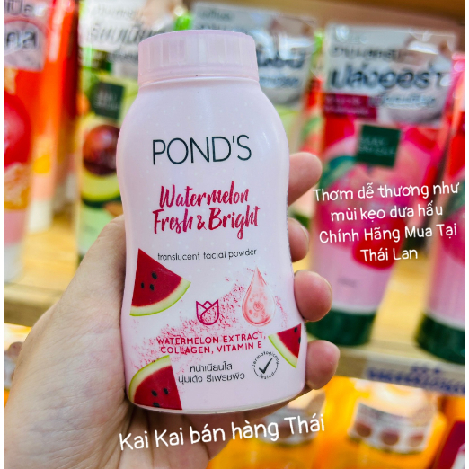 POND'S Watermelon Fresh & Bright Translucent Facial Powder 50 gm ...