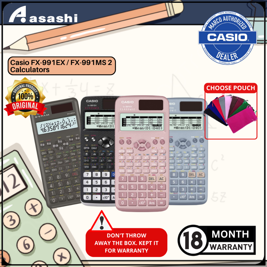 Casio FX-991EX casio FX-991MS2 / FX-991MS 2 Scientific Calculator - 2nd ...