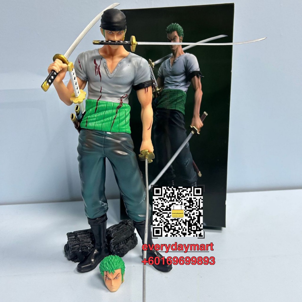 ONE PIECE💥RORONOA ZORO 25cm💥ACTION FIGURE TOYS STATUES🔥海贼王2年前索隆🔥手办模型 ...