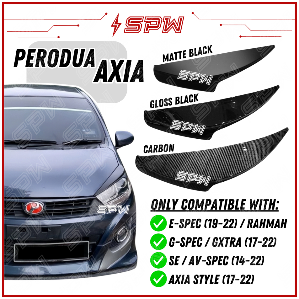 Perodua Axia (2014-2022) Eyelid Eye Lip Eyebrow Cover Head Lamp Head ...