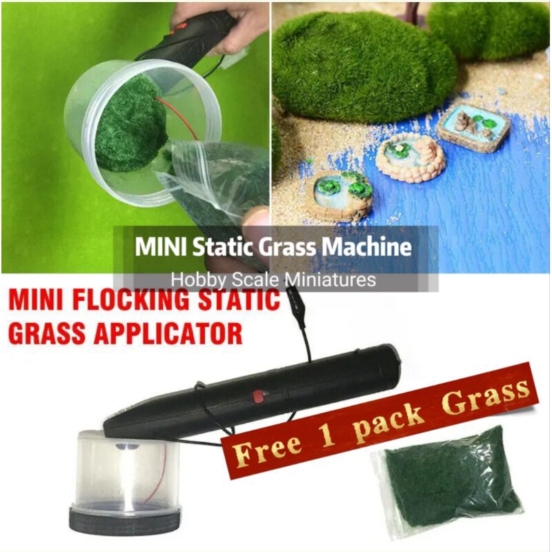 Static grass mini machine weed electrostatic grassHandheld Static Grass ...