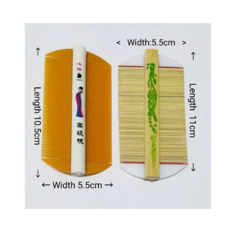 Head Lice Plastic Comb Sikat Kutu Fine Tooth Head Lice Flea Dandruff ...