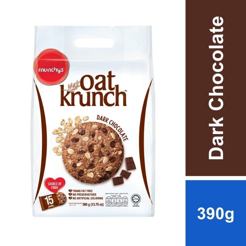 Munchy's Oat Krunch Dark Chocolate Biscuit 390g | Shopee Malaysia