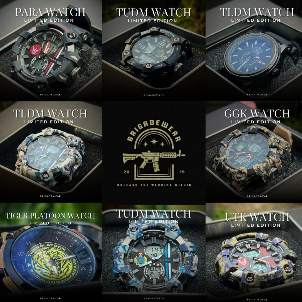 Jam Tangan Tentera Loreng ORIGINAL [𝗟𝗶𝗺𝗶𝘁𝗲𝗱 𝗘𝗱𝗶𝘁𝗶𝗼𝗻] 🔥 Military style ...