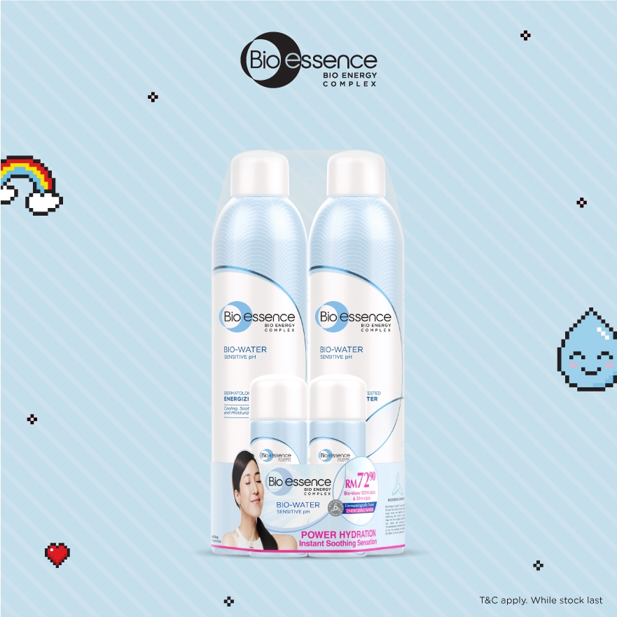Bio-essence Bio-Water Energizing Water (300ml x 2 Pcs + 30ml x 2 Pcs ...