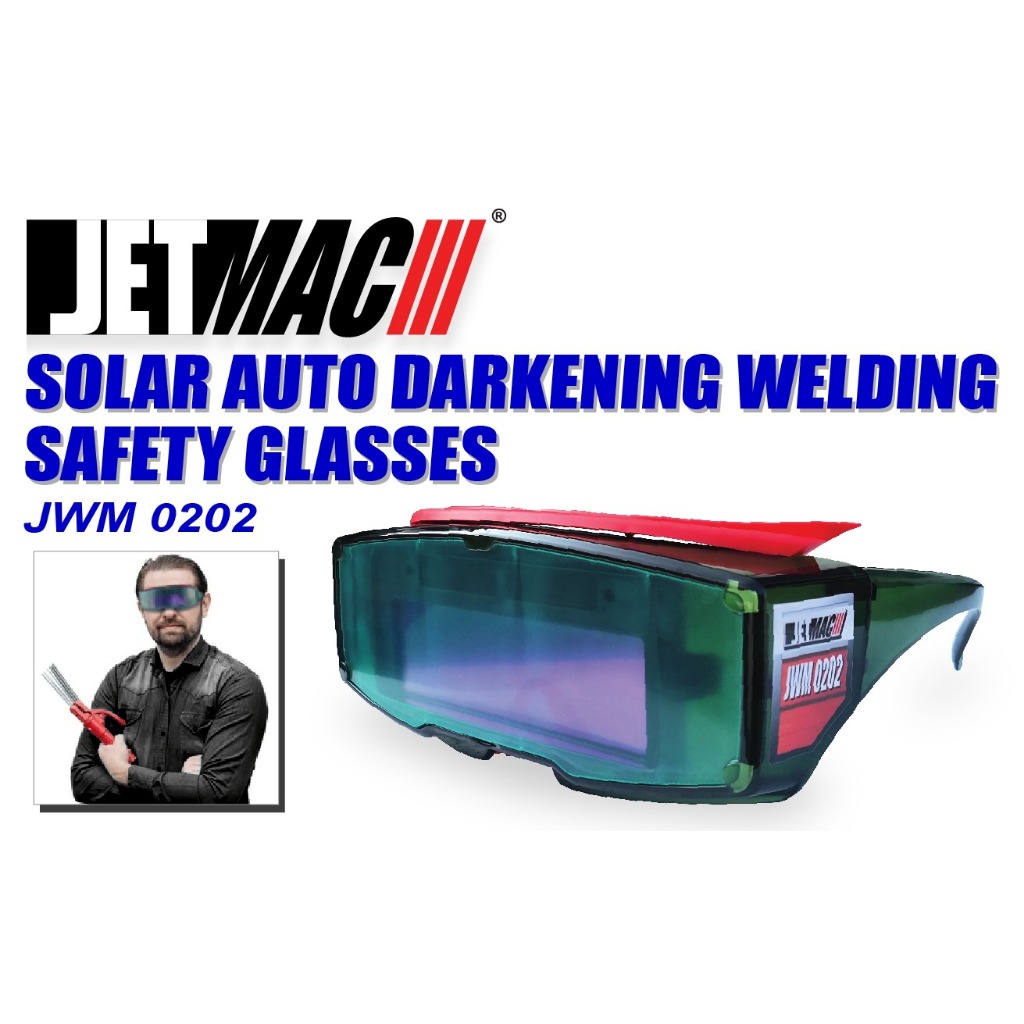JETMAC SOLAR AUTO DARKENING WELDING SAFETY GLASSES (JWM0202) | Shopee ...