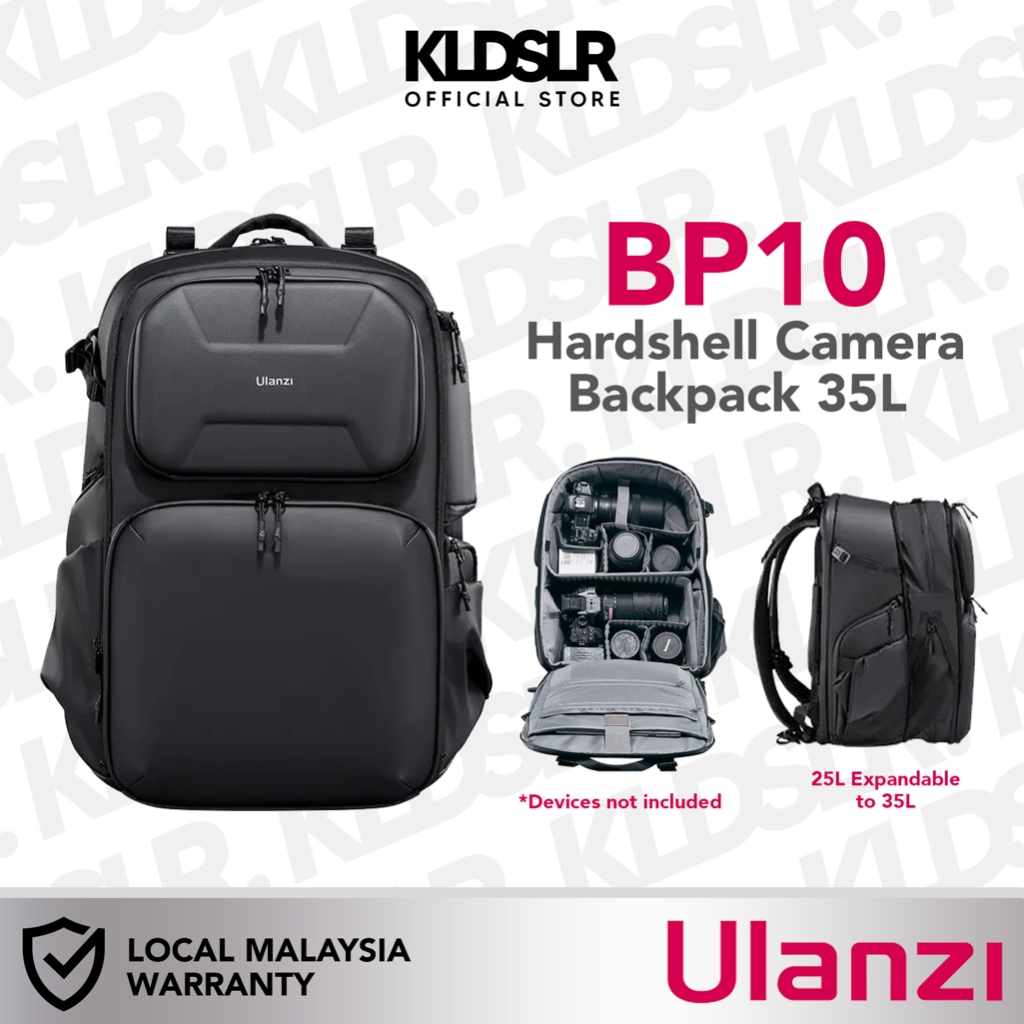 ULANZI BP10 Hardshell Camera Backpack Waterproof Photography Camera ...