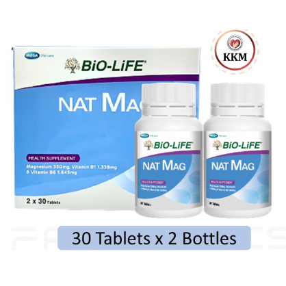 BIO LIFE NAT MAG 2 X 30 TABLETS | Shopee Malaysia