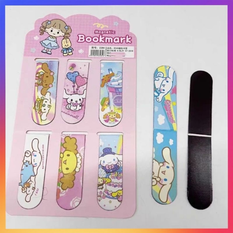 Cinnamoroll My Melody Kuromi Magnet Bookmark Sanrio School Stationary ...