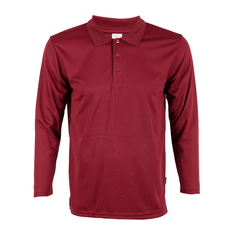 JCP x OREN SPORT Premium Quick Dry Long Sleeve Polo QD67 Unisex Side ...