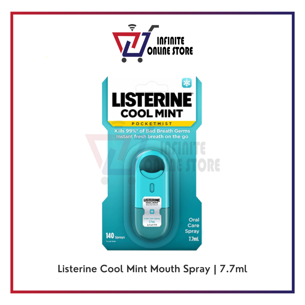 Listerine Pocket Mist Cool Mint Mouth Spray (7.7ml) | Shopee Malaysia
