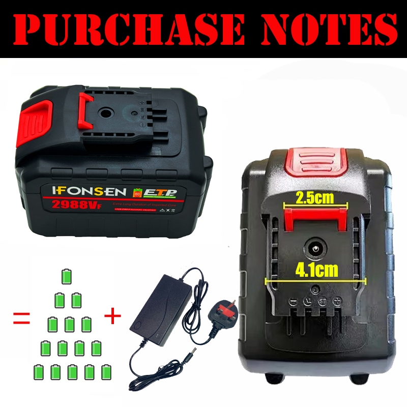 IFONSEN 588VF/1688VF Lithium Battery Electric Drill Battery Lithium ...