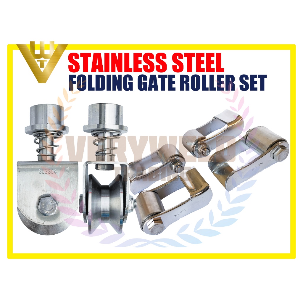 VERYWELD RODA PINTU LIPAT AUTOMATIK KELULI TAHAN KARAT / Stainless ...