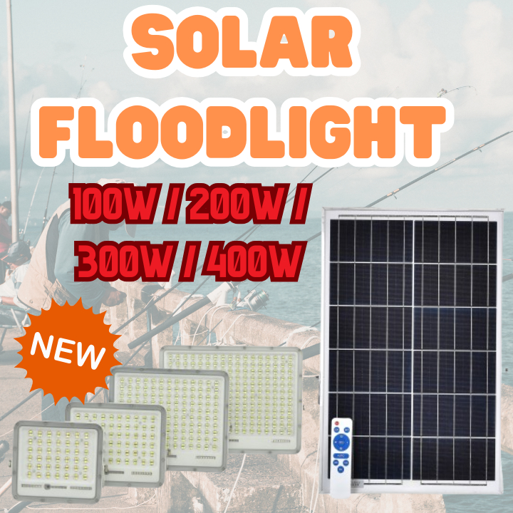SHCET Solar Spotlight LED Floodlight High Power Wall Light Daylight ...
