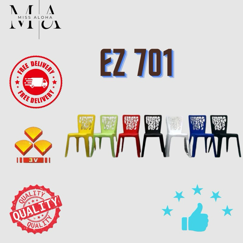 3V Plastic Chair Ez701 10 colour choices / Solid Chair Free Delivery ...