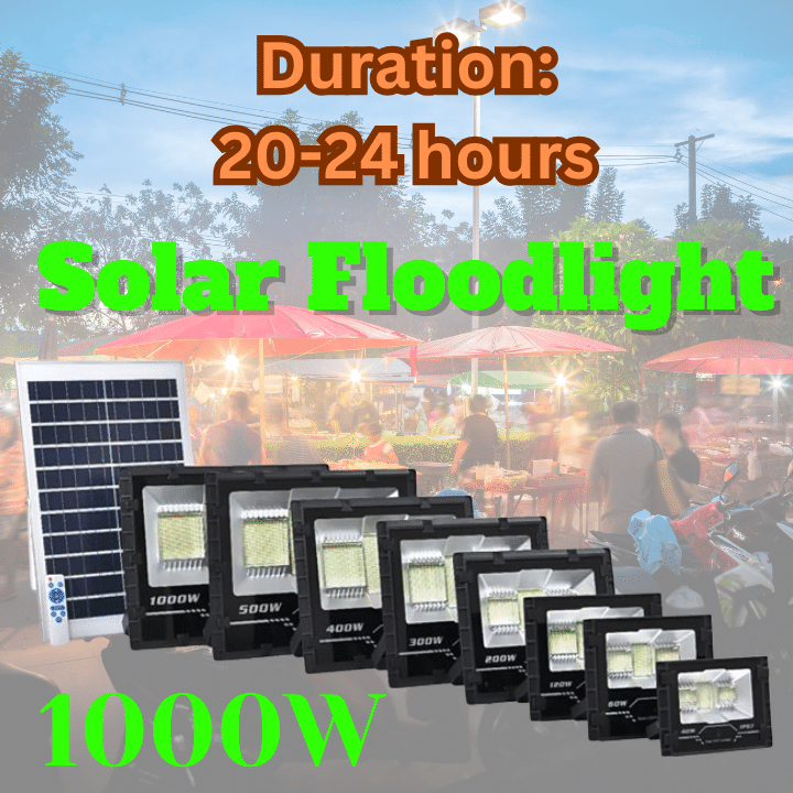 SHCET 40W 300W 400W 500W 1000W Solar Spotlight Flood Light Super Bright ...