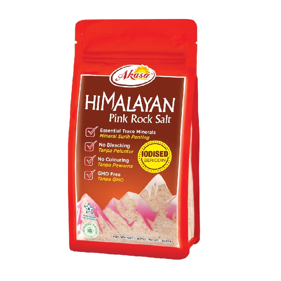 AKASA HIMALAYAN PINK ROCK SALT 500G | Shopee Malaysia