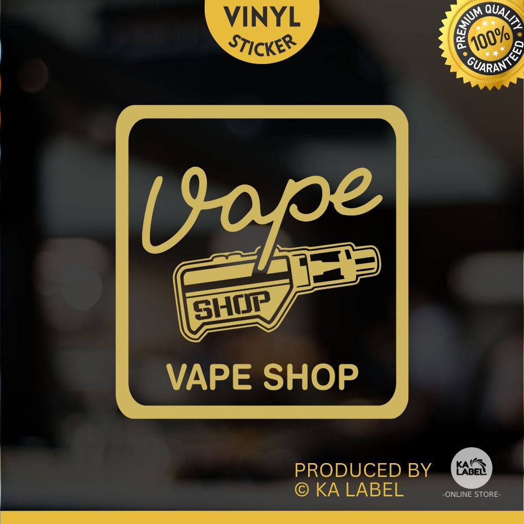 Vape Shop sign Sticker Home / Office / Shop Vinyl Sticker (Die-cutting ...