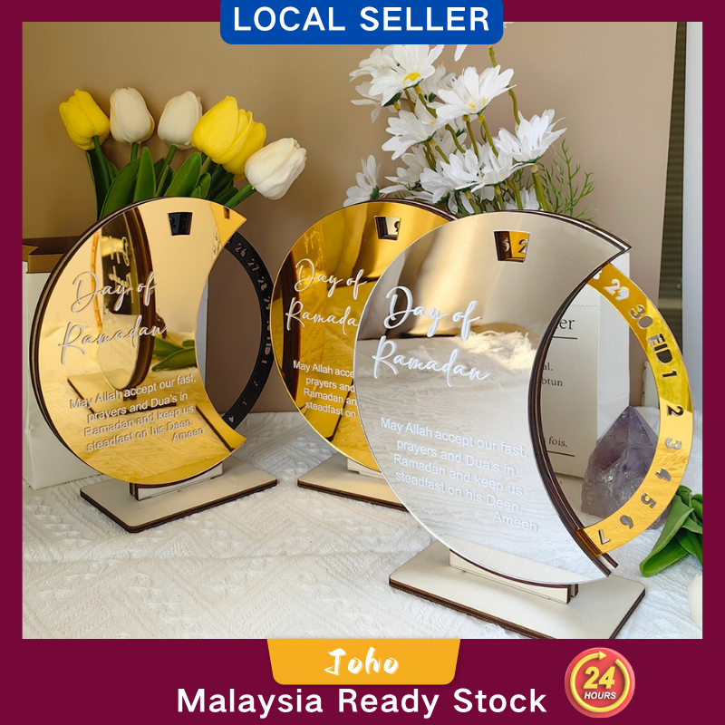 Local Stock Ramadan Hari Raya Acrylic Calendar Countdown Reminder ...