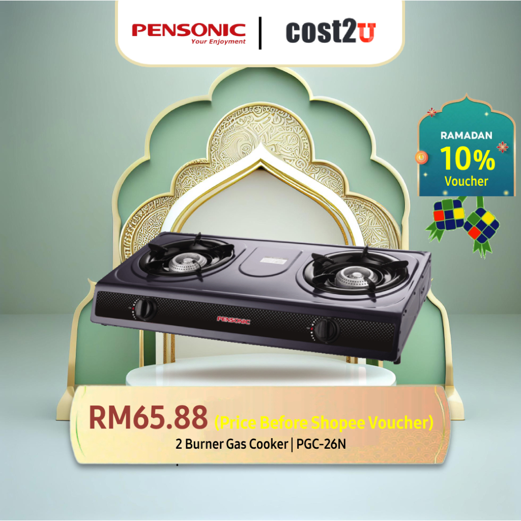 Pensonic Dapur Gas 2 Burner Murah Cepat Panas & Berkualiti | PGC-26N ...