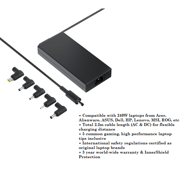INNERGIE UNIVERSAL NOTEBOOK ADAPTER AC (45W/60W/65W/90W/180W) | Shopee ...