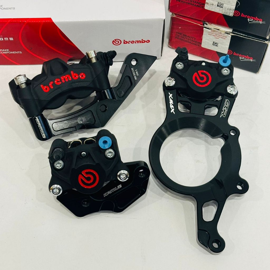 XMAX V1 V2 Original M5 M50 Black Front 4 Pot Caliper Rear P34 Black Red ...