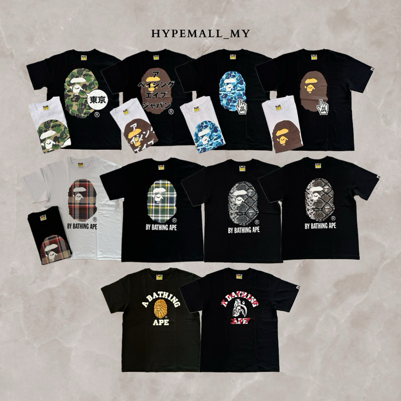 [100% Original] A Bathing Ape - Bape Tee Collection 01 (Tokyo, Online ...
